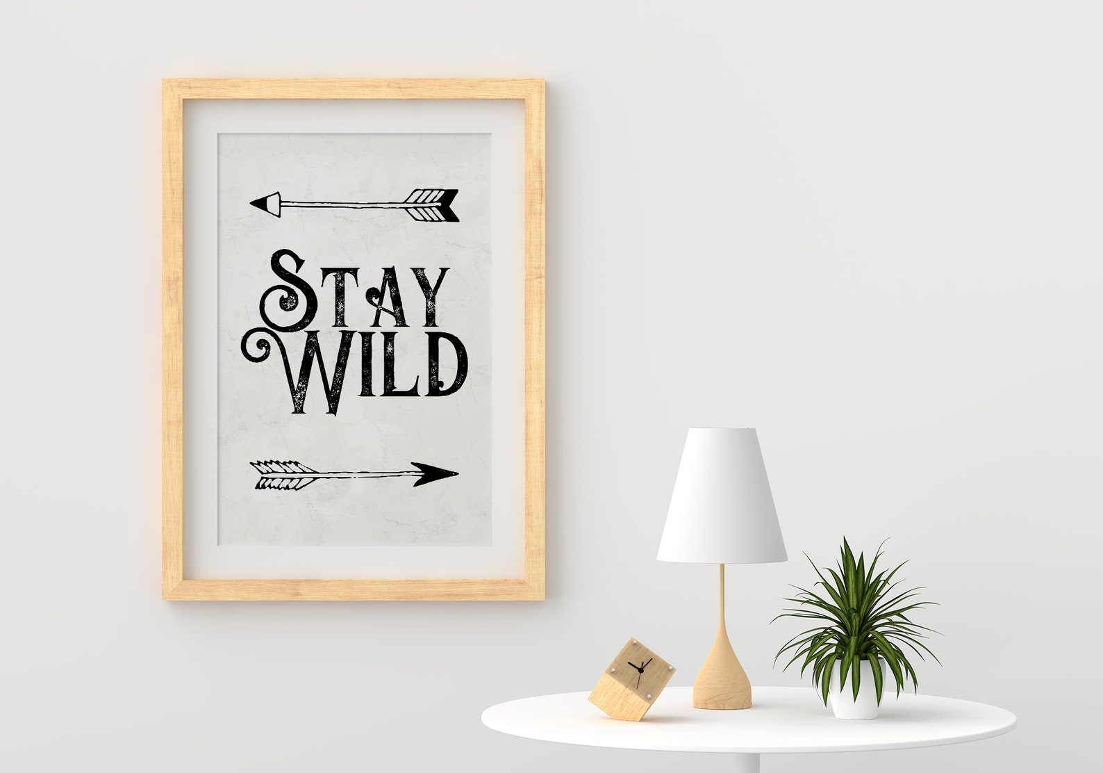 Stay Wild Print, Typography Wall Art, Instant Download Printable Wall ...