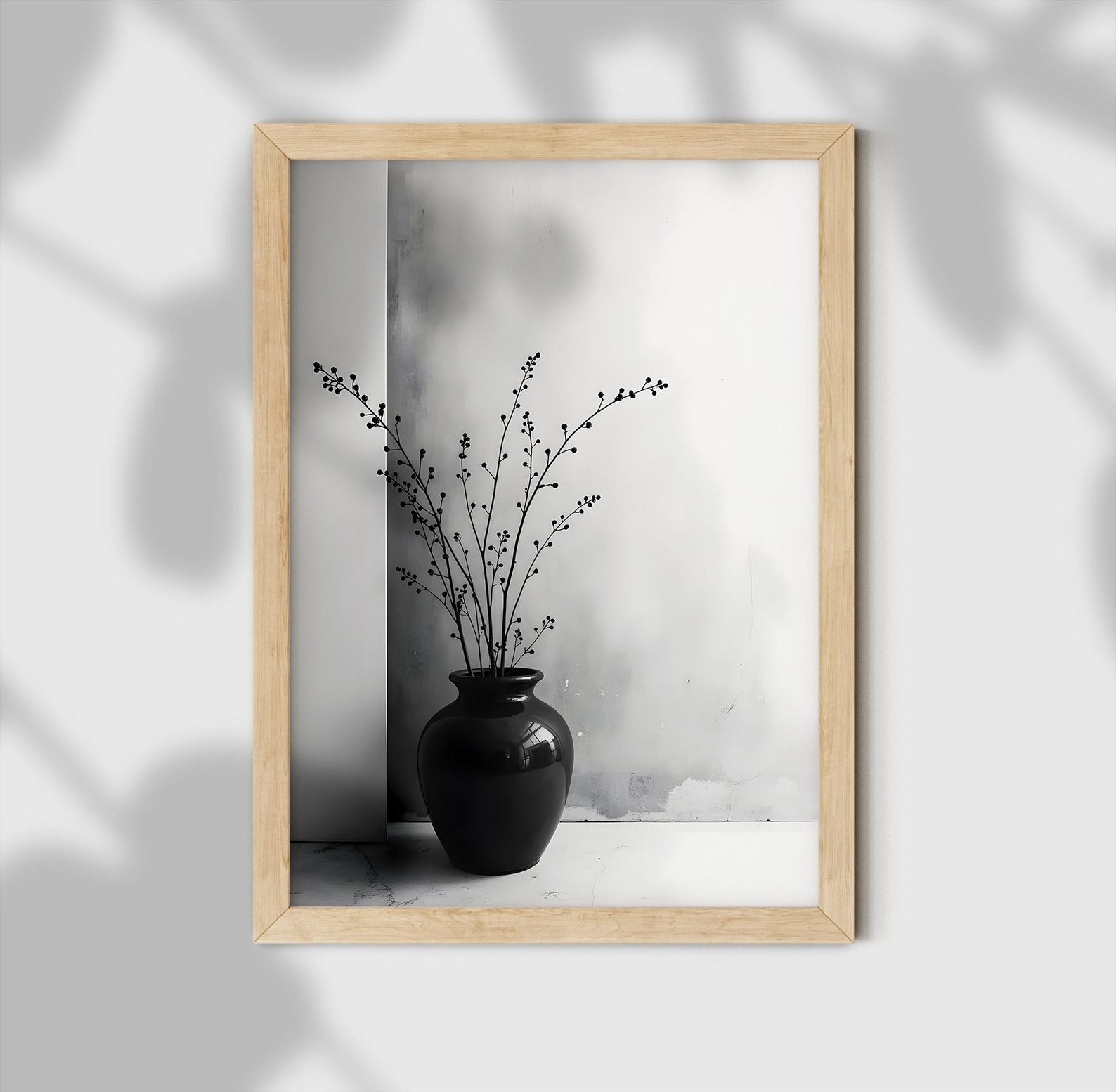 Black and White Abstract Triptych - Modern Home Decor Art Prints ...