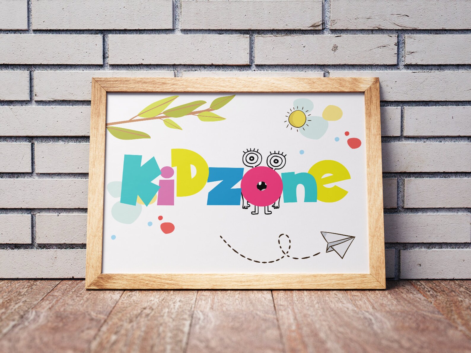 Playroom Decor Kids Zone Sign Printable Art Kids Room Decor - Etsy