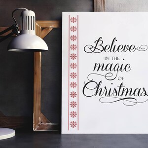 Christmas Printable Decor, Believe in the Magic of Christmas, Holiday ...