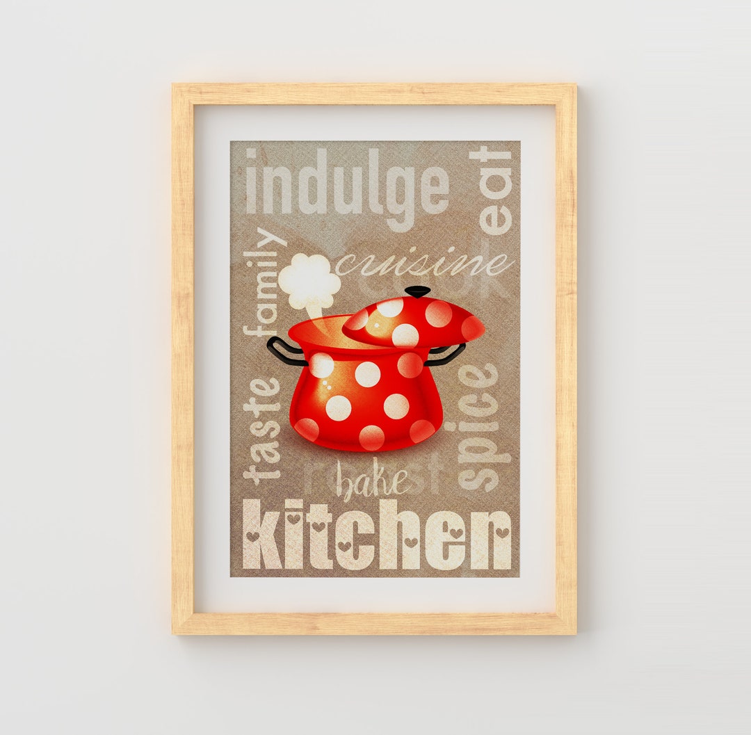 Kitchen Wall Art Print, Kitchen Printable, Farmhouse Kitchen Print ...