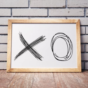 XO Printable Wall Art, Love Art Xo Print, Xo Sign, Minimalist Art ...