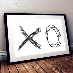XO Printable Wall Art, Love Art Xo Print, Xo Sign, Minimalist Art ...