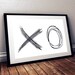 XO Printable Wall Art, Love Art Xo Print, Xo Sign, Minimalist Art ...