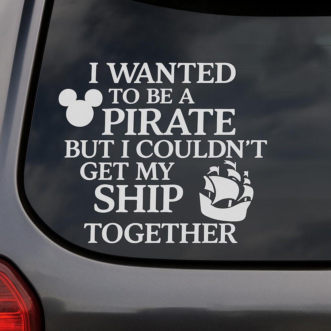 Funny Pirate SVG - "i Wanted to Be a Pirate but I Couldn't Get My Ship ...