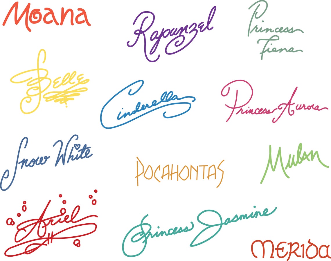 Disney Signature SVG Digital Download | Etsy