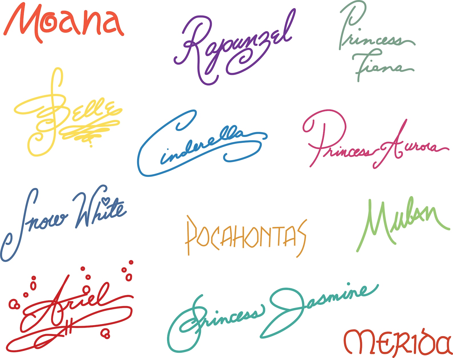 Disney Signature SVG Digital Download | Etsy