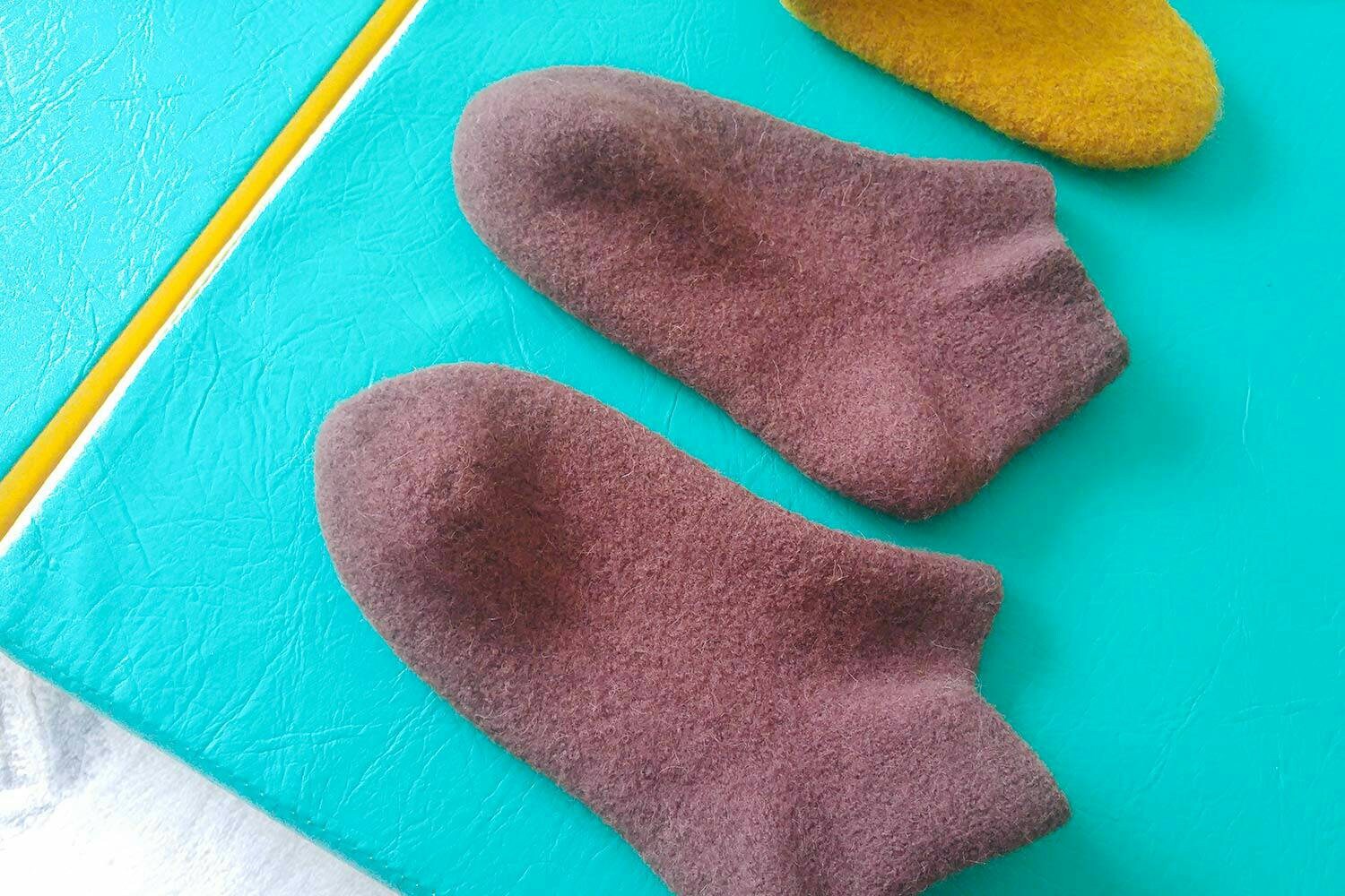 Boiled Wool Slippers. Pure Wool. Felted Socks. - Etsy