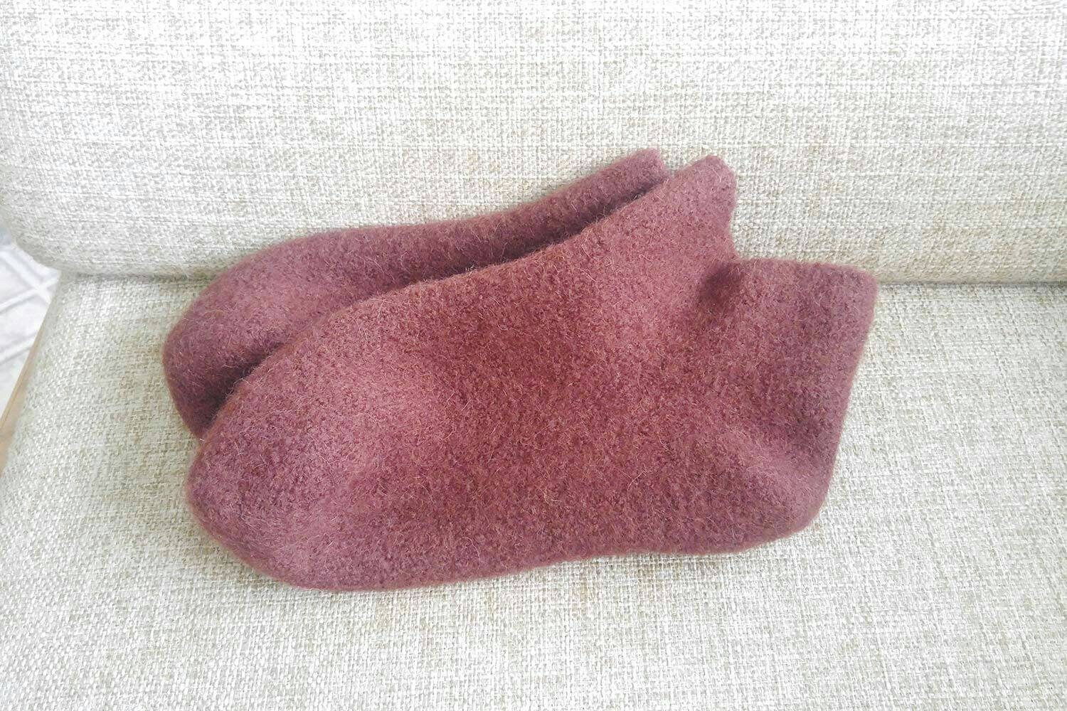 Boiled Wool Slippers. Pure Wool. Felted Socks. - Etsy