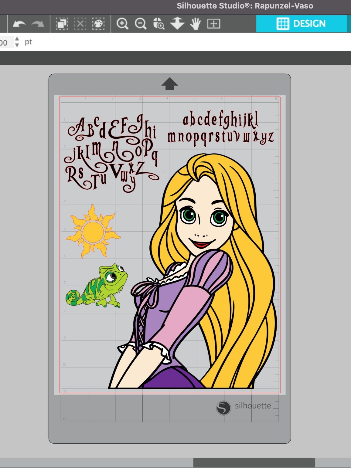 Rapunzel, Pascal, Tangled Letters, (studio3, Dxf, Svg, Png, Ai) DIGITAL ...
