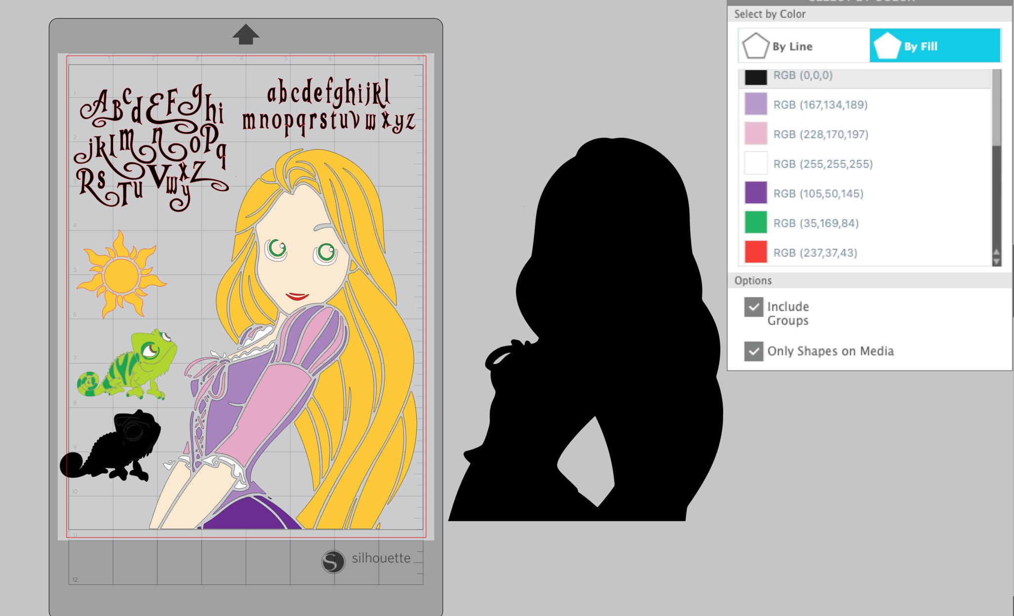 Rapunzel, Pascal, Tangled Letters, (studio3, Dxf, Svg, Png, Ai) DIGITAL ...