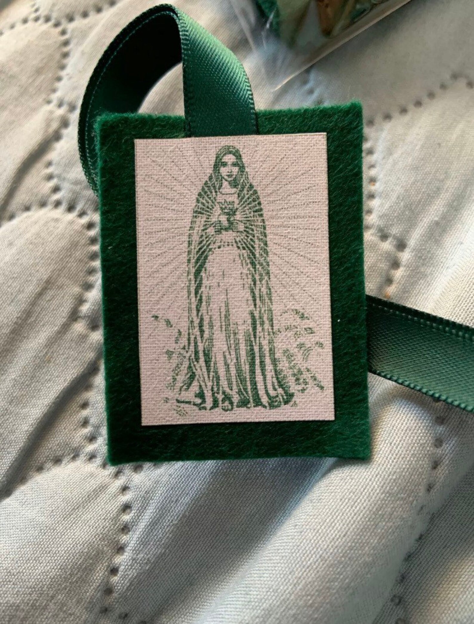 Green Scapular of the Immaculate Heart of Mary - Etsy Canada