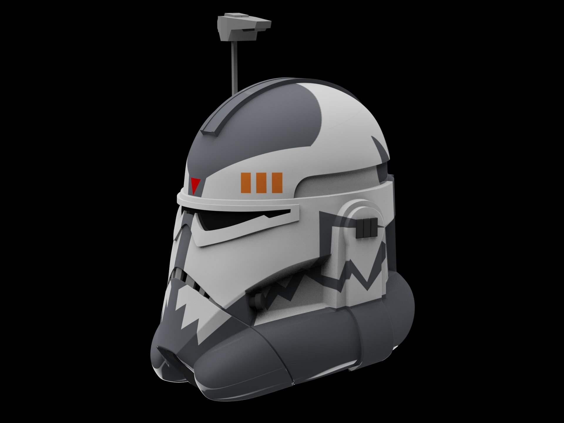 Commander Wolffe Helmet TCW 3D Print Files STL | Etsy UK