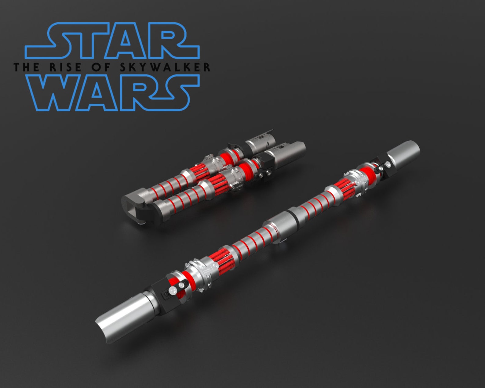 Dark Side Rey Lightsaber 3D Print Files STL - Etsy UK