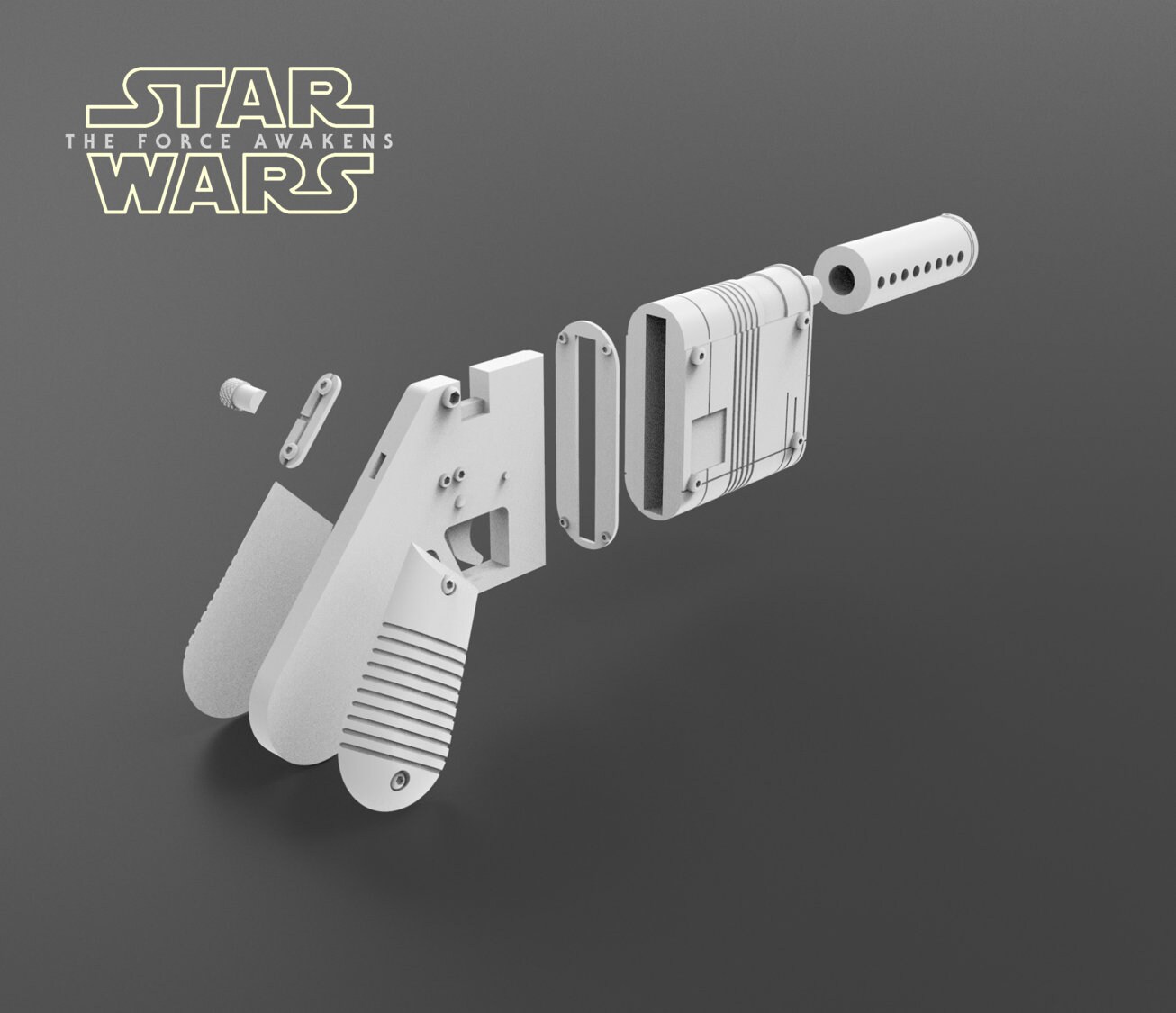 Rey Blaster 3D Print Files STL - Etsy