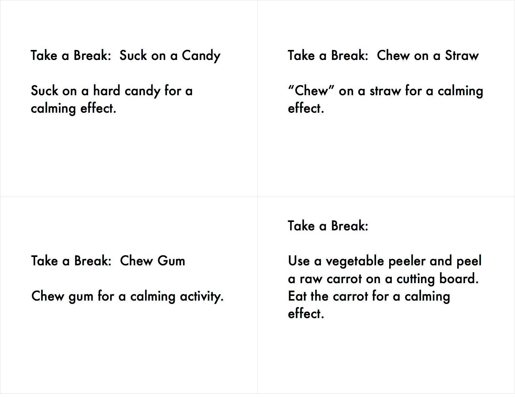 DIGITAL Take a Break Cards Magnolia Montessori Material - Etsy Hong Kong