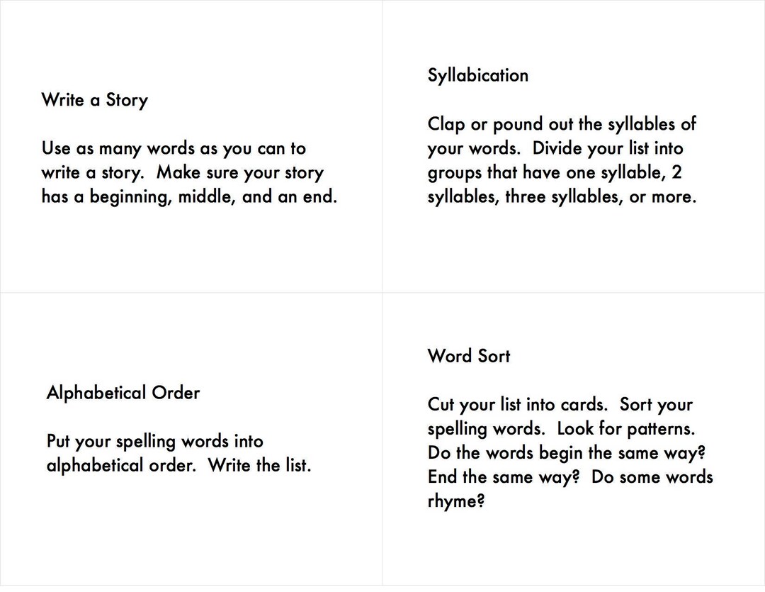 DIGITAL Spelling Command Cards Magnolia Montessori Material - Etsy