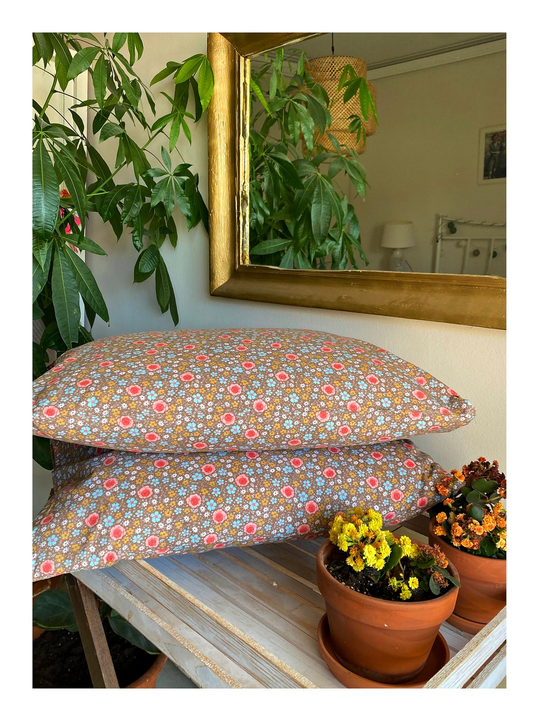 Pillowcase Made With Liberty Fabric/100% Cotton/pillowcase Housewife ...