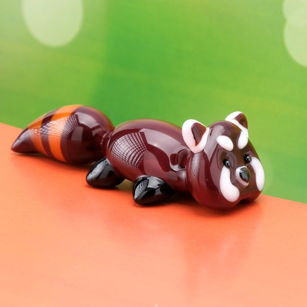 Red Art Glass - Etsy