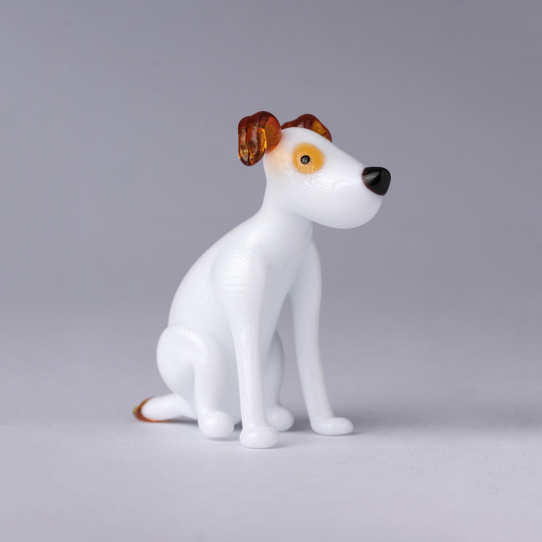 Glass Dog Figurine (2 In) Miniature Jack Russell Glass Sculpture - Etsy