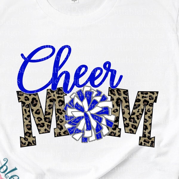 Blue and White Cheer Clipart - Etsy