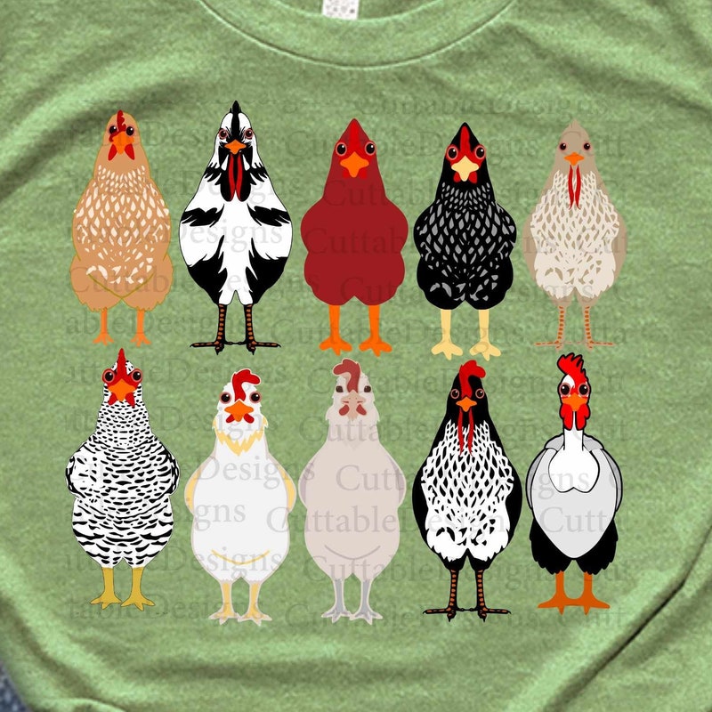 Chicken Collage - Etsy