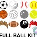 Ballers Sports Ball Svg Bundle Soccer Baseball Basketball Golf Football ...