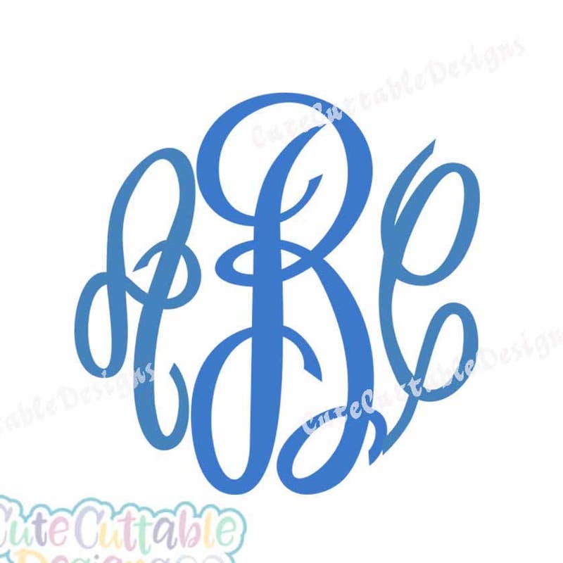 Monogram Font - Etsy