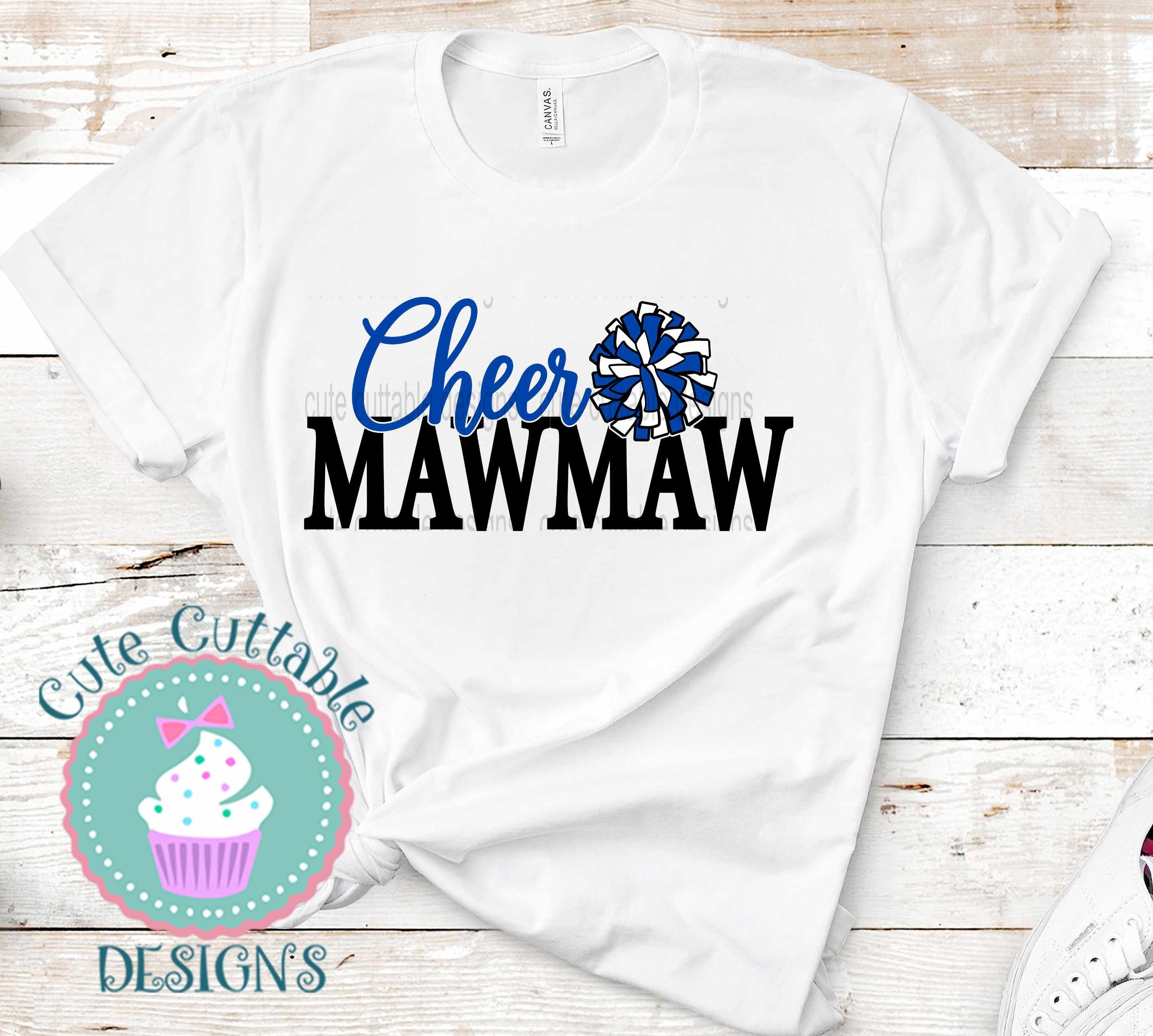 Cheer Mawmaw Svg Biggest Fan Grandma Grandmother - Etsy