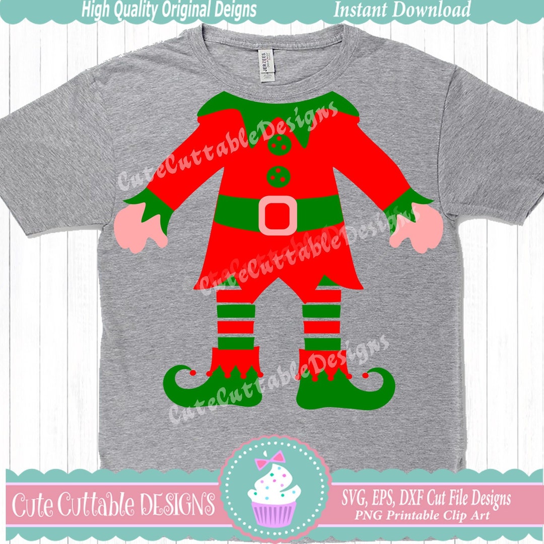 Ugly Christmas Sweater, Elf SVG, Christmas SVG, Elf Suit Svg, Elf Svg ...