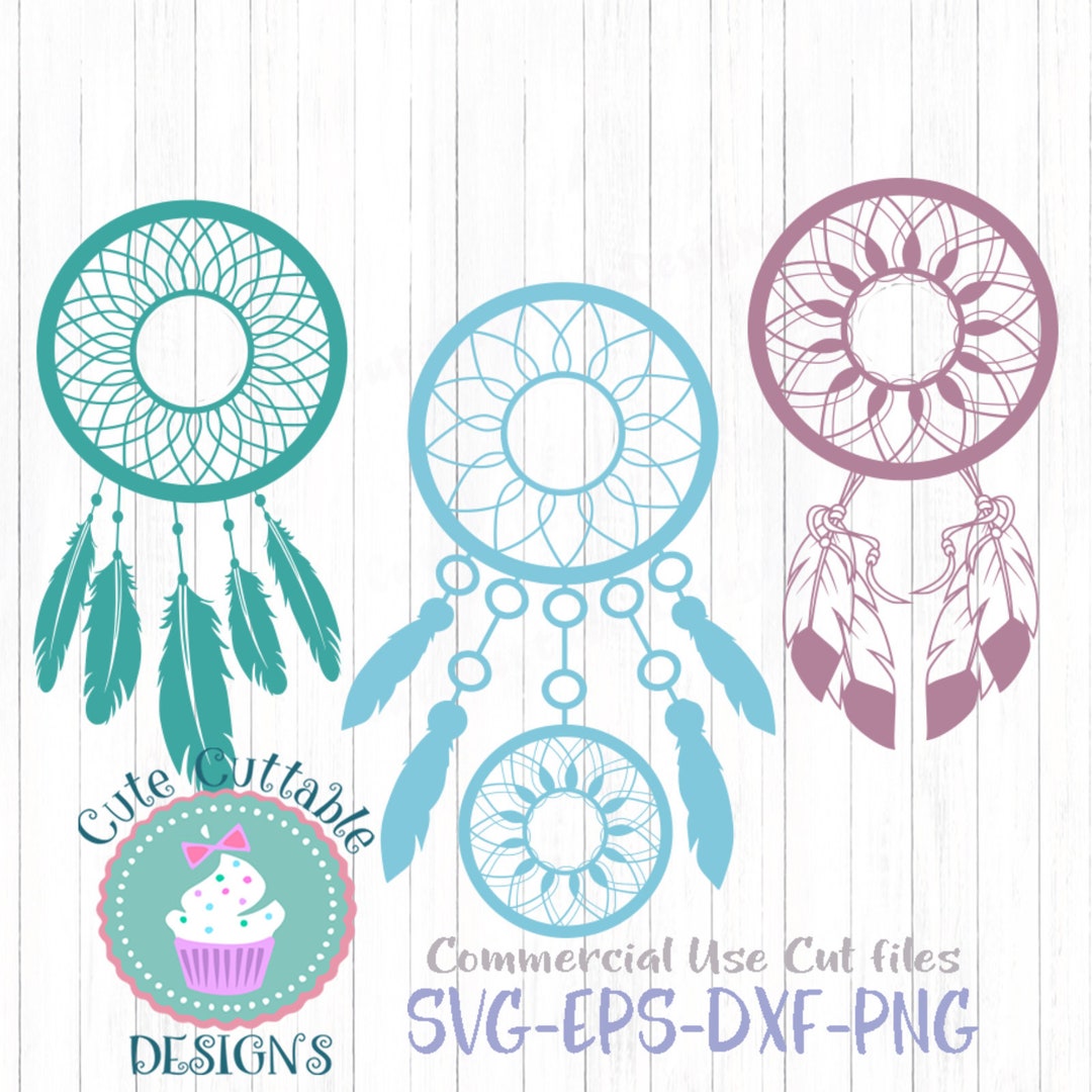 Dream Catcher Monogram SVG, Boho Feather Cut File (digital Download) - Etsy
