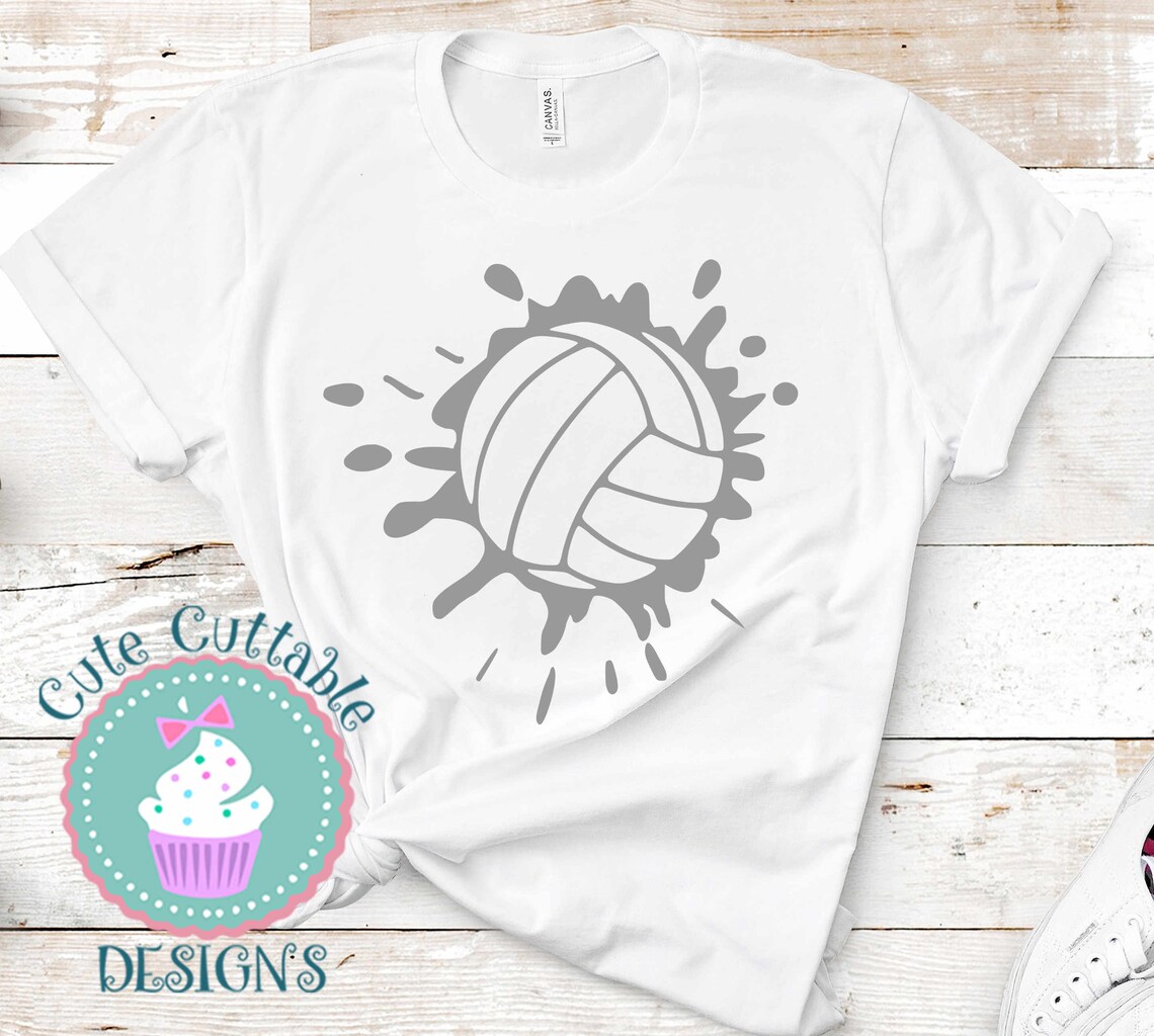 Volleyball Splatter Paint Splash SVG: Ballers Design (digital Download ...