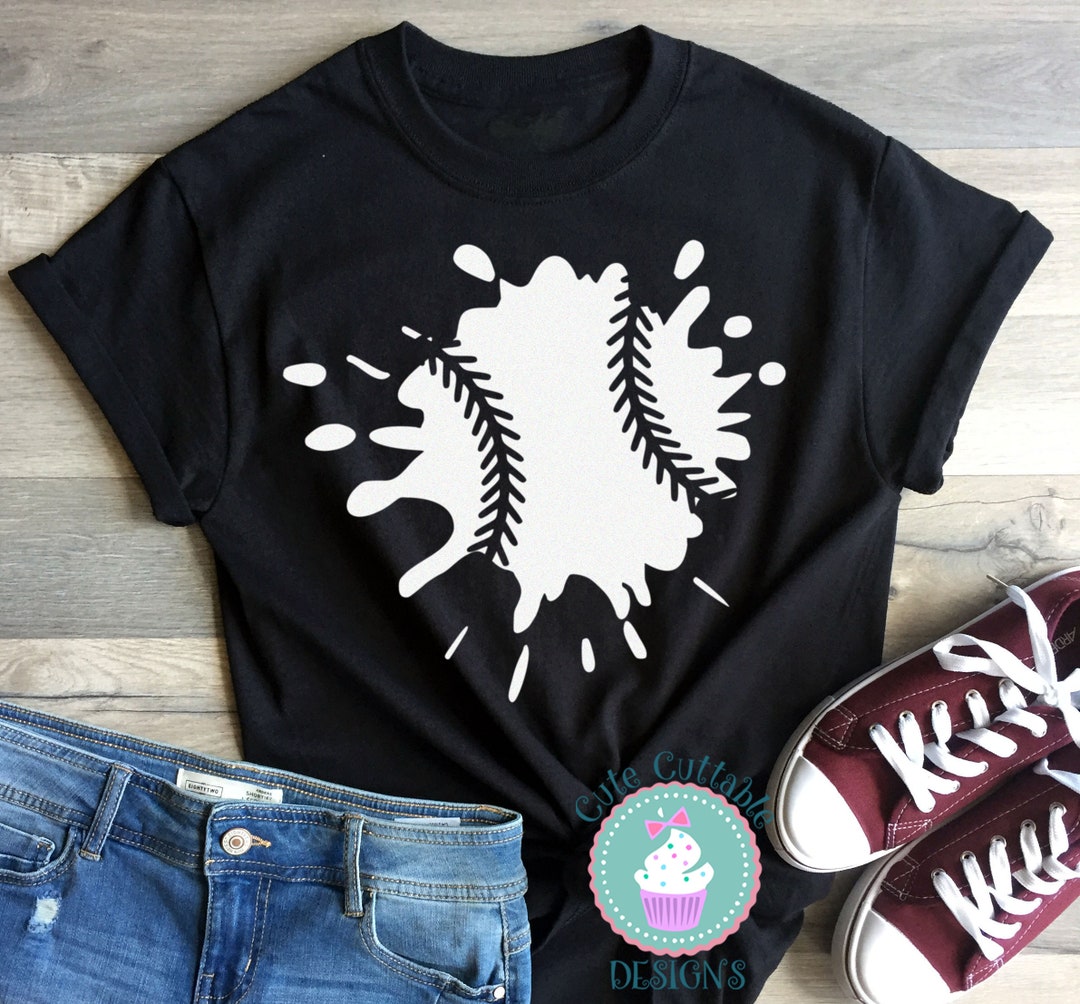 Splatter Baseball Svg, Paint Splash Svg T Ball Softball Splatter ...