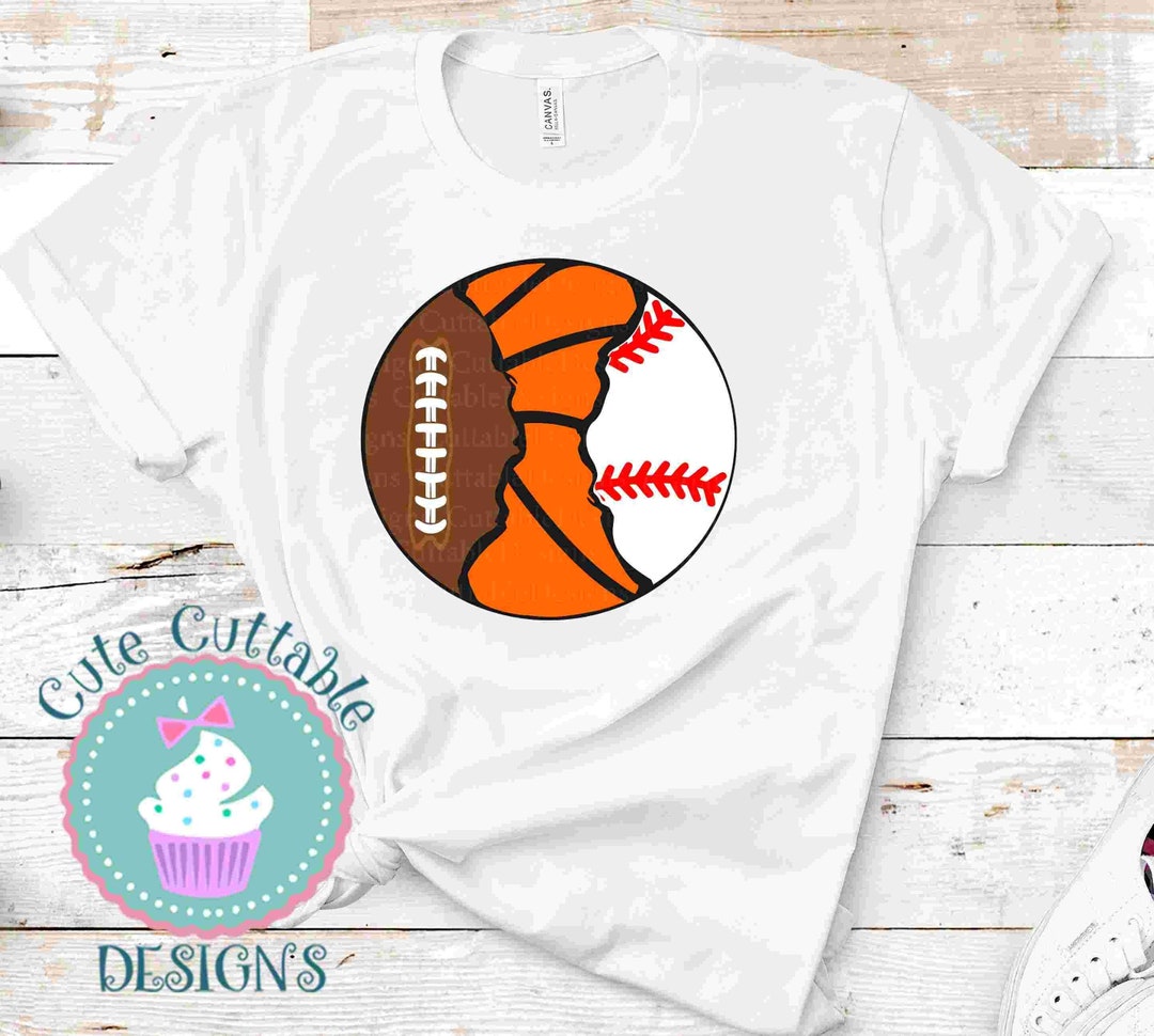 3 Ball Split Football Basketball Baseball Svg Baller Mom Busy Raising ...
