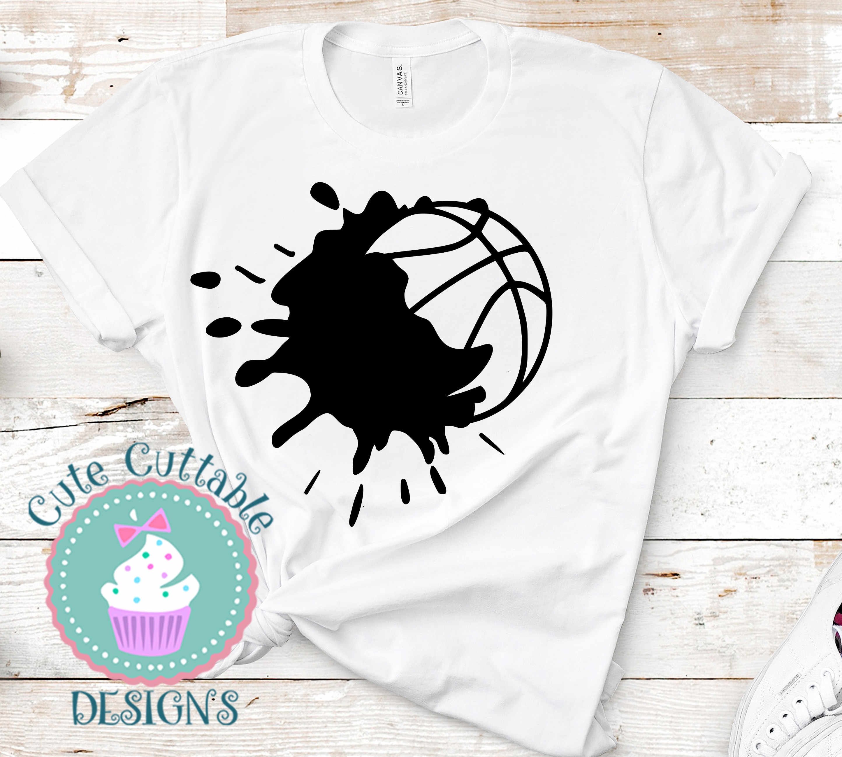 Basketball Svg, Basketball Splatter Paint Splash Svg Splattered Wall ...