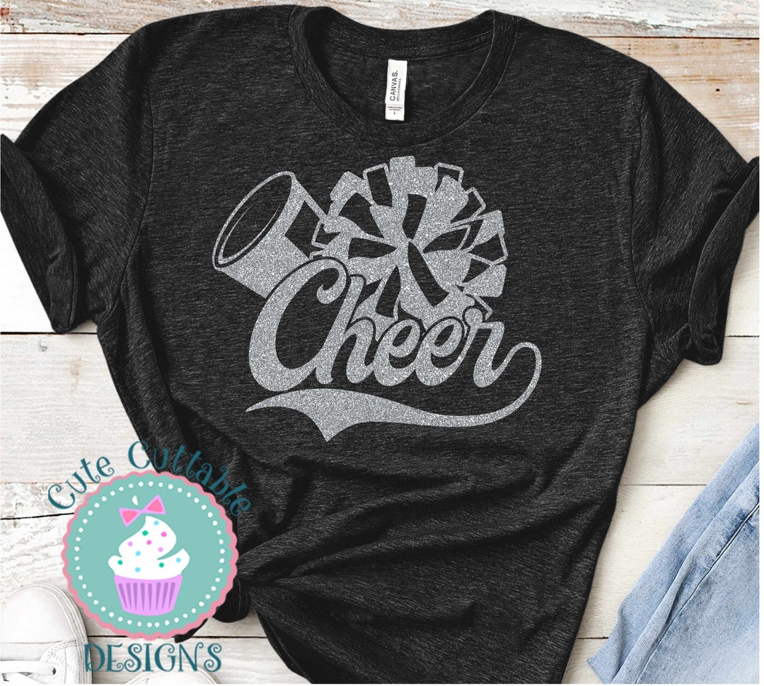 Cheer Svg, Cheerleader Team Megaphone Svg, Cheer Mom, Pom Pom Svg ...