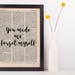 You Made Me Forget Myself Dictionary Print, Vintage Perfect Day Quote ...