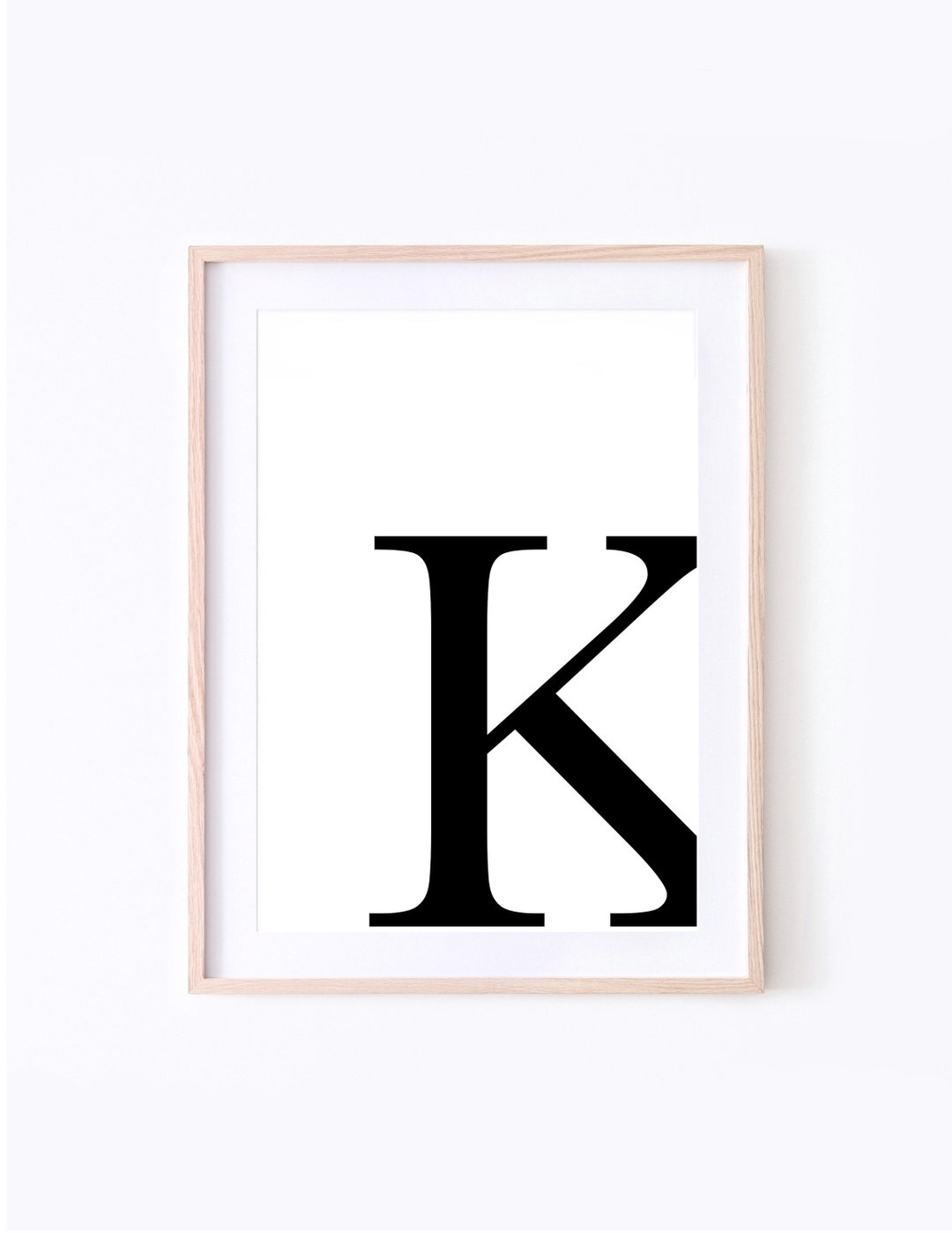 Letter Minimalist Digital Download Print - Etsy