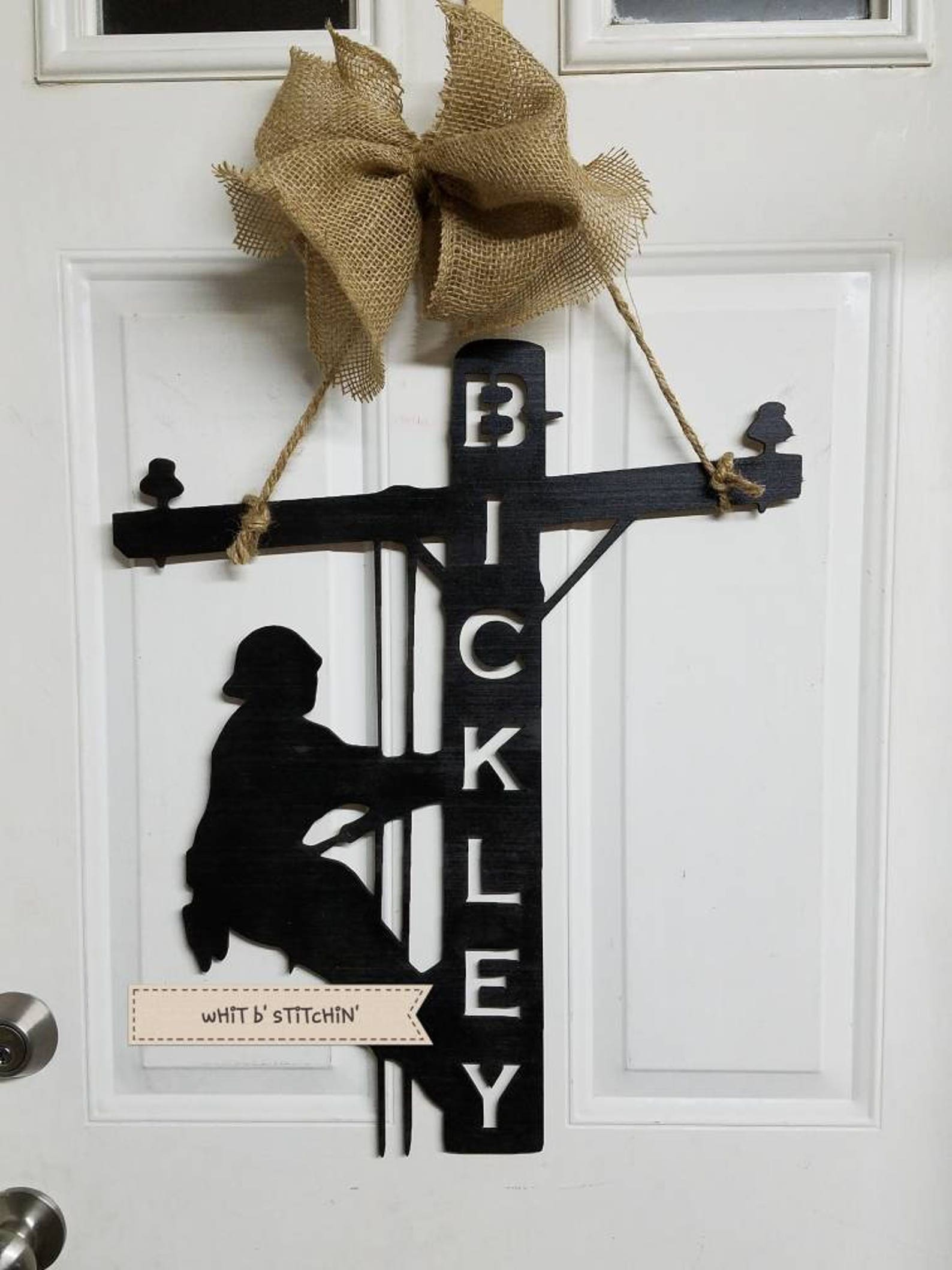 Lineman Door Hanger, Lineman Gift, Lineman Career, Lineman Stuff, Door ...