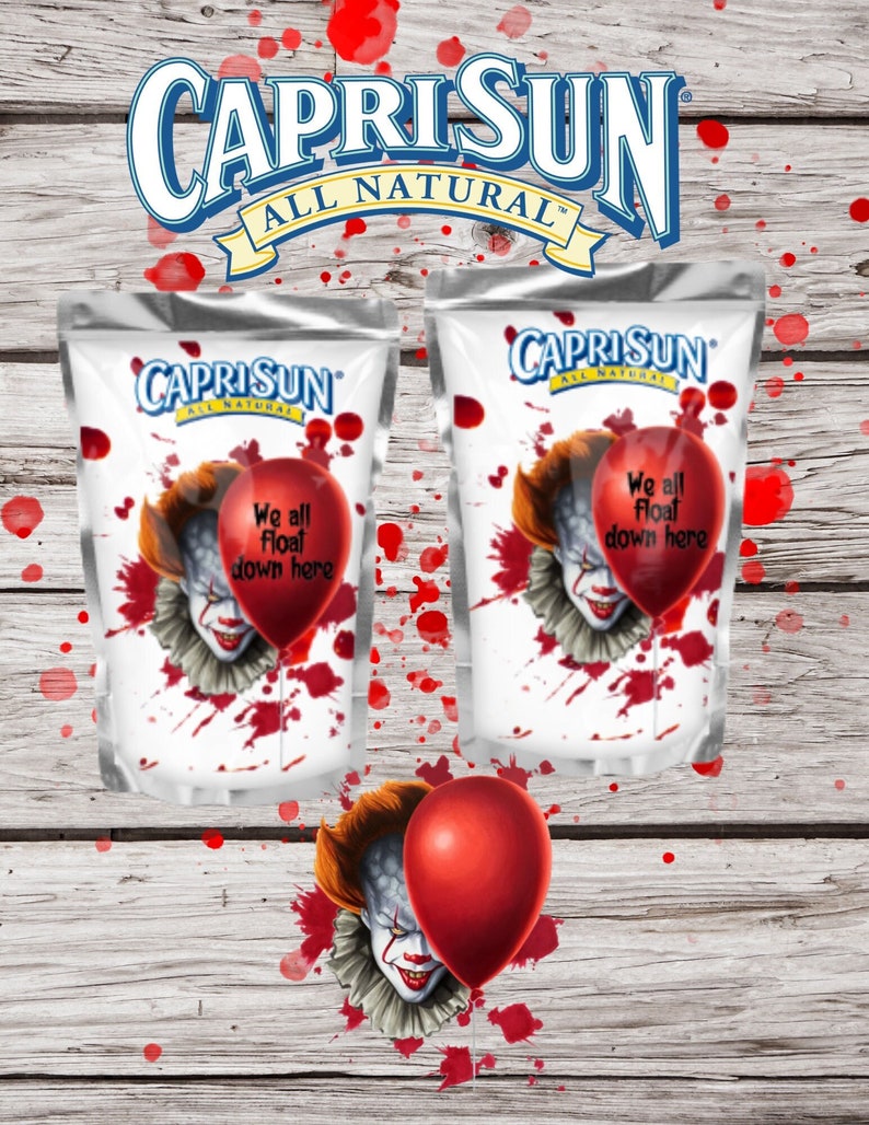Horror IT Capri Sun Labels - Etsy