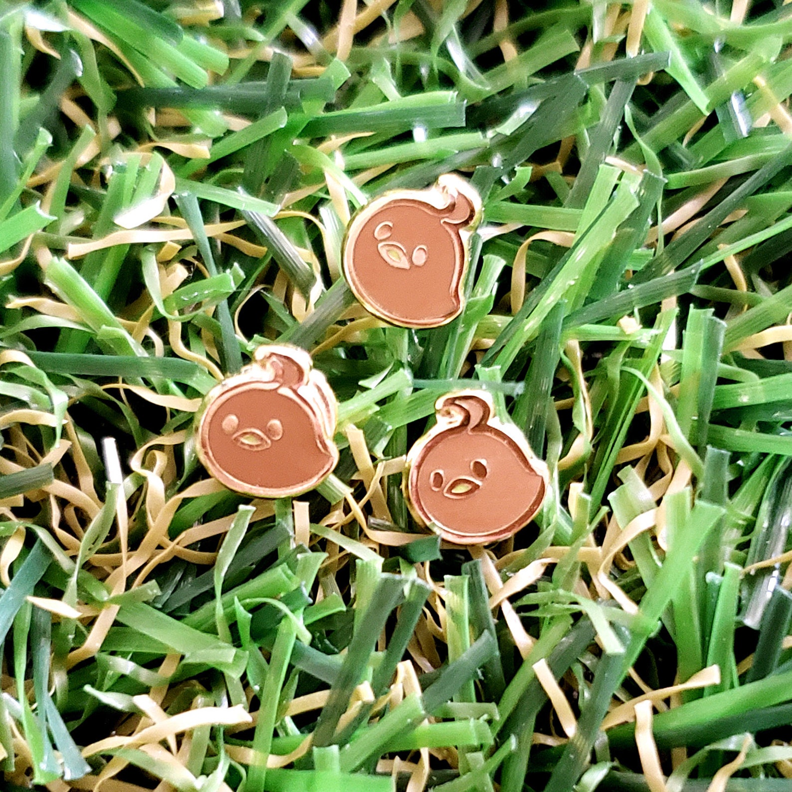 Farm Friends Hard Enamel Pins Strawberry Cow Chicken and | Etsy