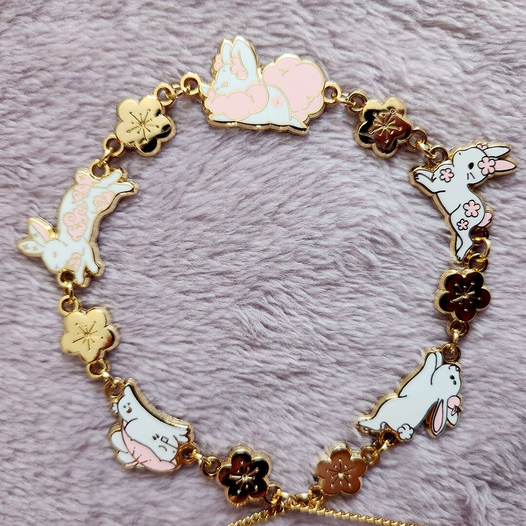 Leaping Bunny Necklace From Year of the Rabbit 2023 Collab - Etsy