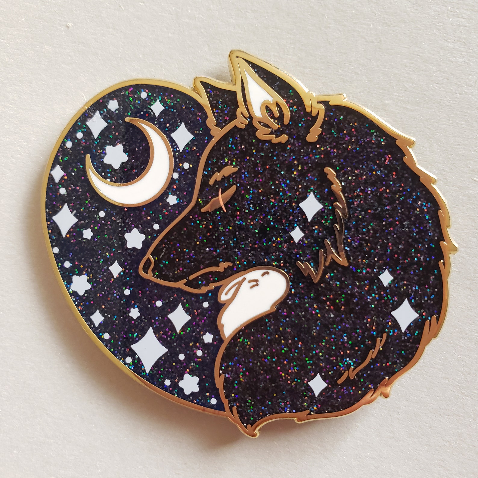 Wolf's Moon Pin - Deluxe Menu Project - Etsy
