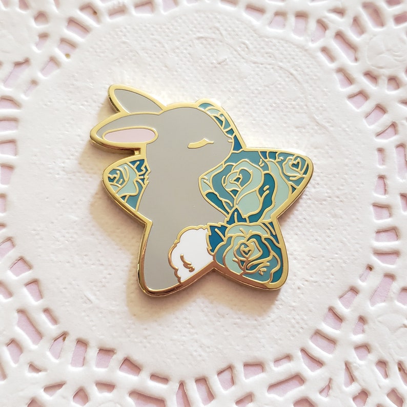Star Bunny V3 1.5 Inch Hard Enamel Pin - Etsy