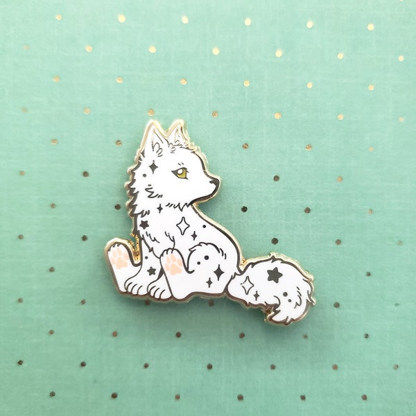 Wolf Pin - Etsy