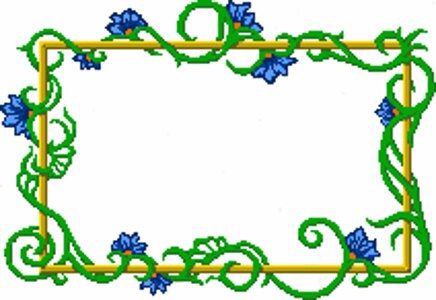 Cross Stitch Art Nouveau Motto and Border Pattern - Etsy