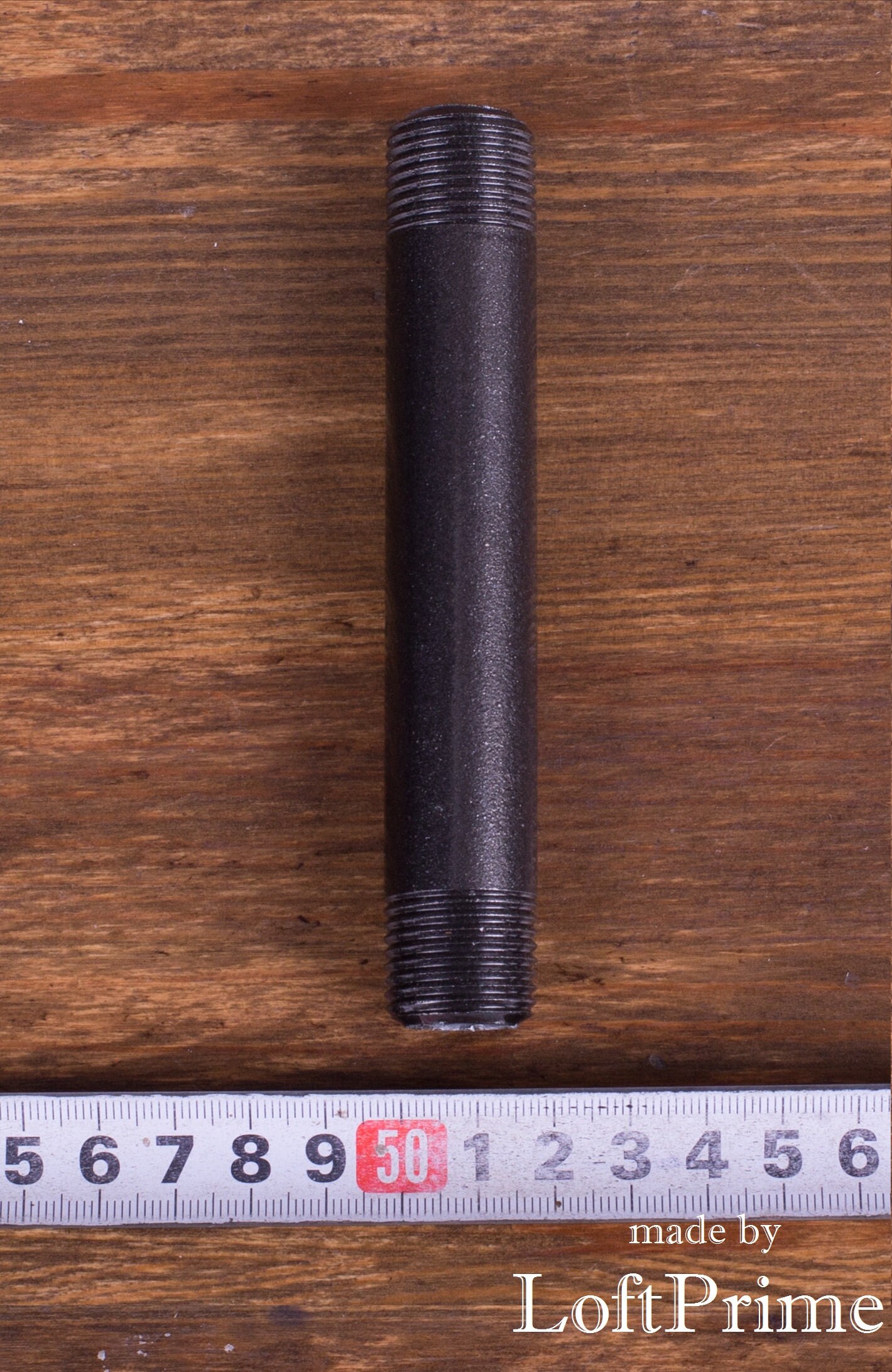 Threaded Tubes Black Steel 1/2 15/21mm Size 130mm | Etsy