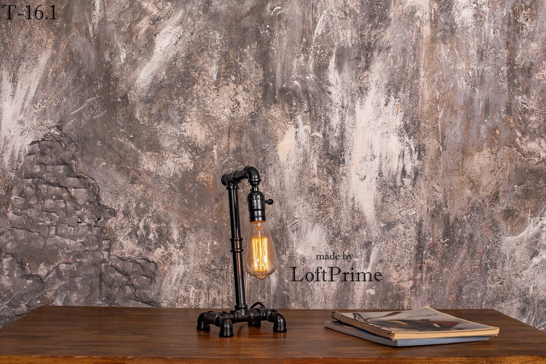 Edison Lamp Farmhouse Desk Lamp Industrial Pipe Lamp Edison - Etsy