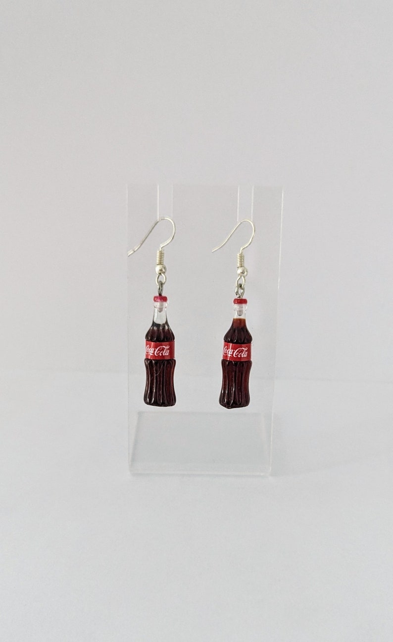 Handmade Coca Cola Diet Zero Bottle Dangle Earrings - Etsy