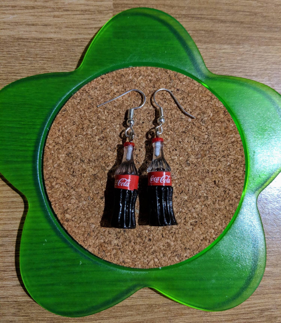 Handmade Coca Cola Diet Zero Bottle Dangle Earrings - Etsy